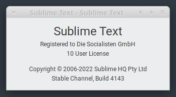 SublimeText 4 (build 4126 и далее). license key. как получить лицензию ...